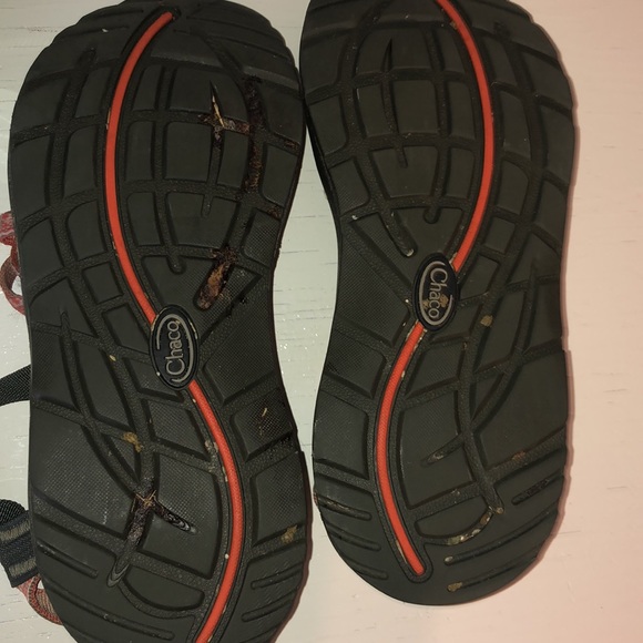 Chaco | Shoes | Orange Double Strap Chacos | Poshmark
